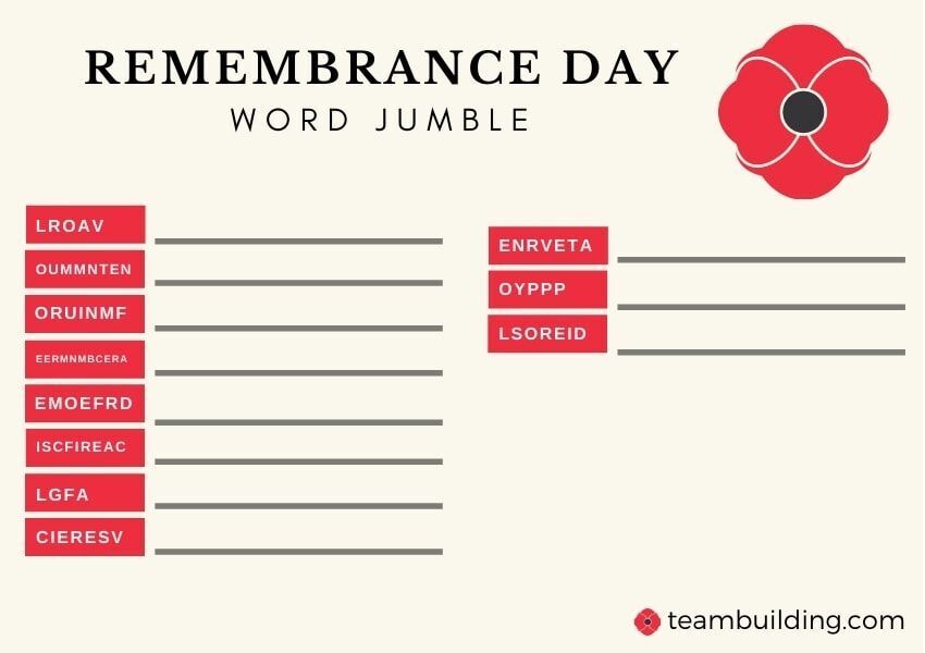 Remembrance Day Activities & Ideas for School